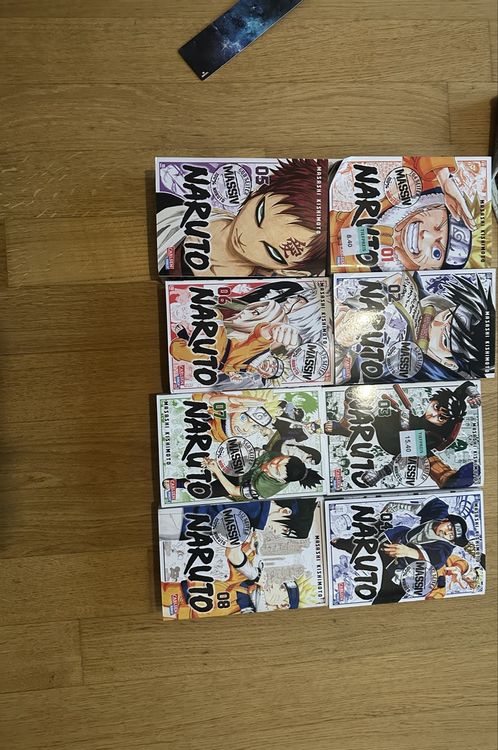 Naruto Manga Massiv, Band 1-8, Komplettset, Top Zustand! (Gebraucht) in ...
