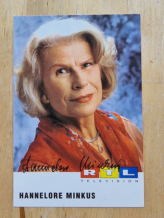 Hannelore Minkus (Gute Zeiten, schlechten) Originalautogramm (Gebraucht) in Winterthur für CHF 5 ...