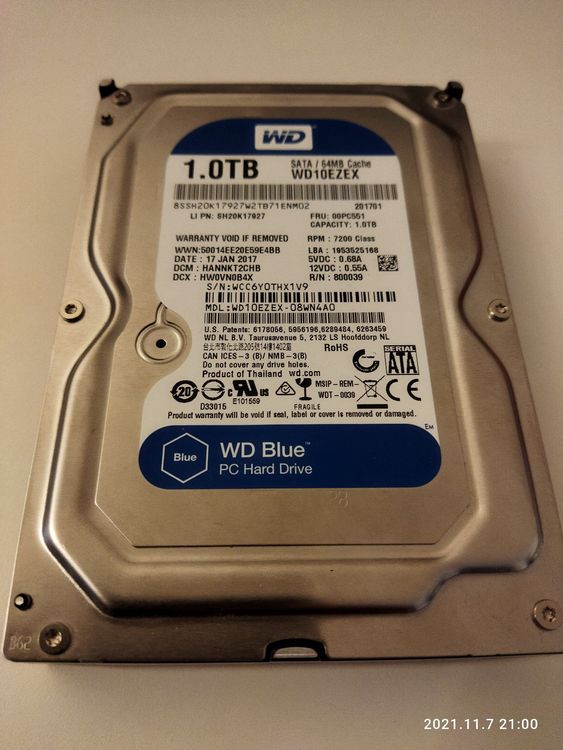 Western Digital Blue - 1 TB | Kaufen auf Ricardo