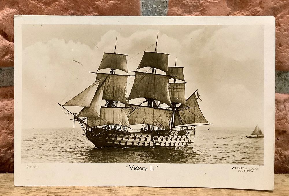 Antike Foto AK HMS VICTORY - Royal Navy England Kriegsschiff | Kaufen ...