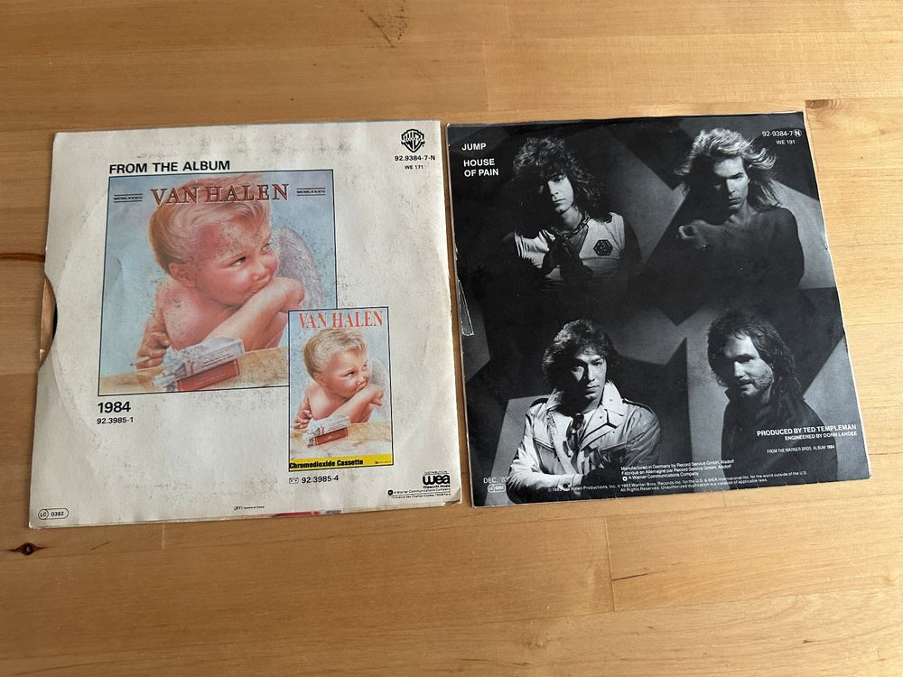 VAN HALEN DAVID LEE ROTH Singles Jump rare Covers 80's Metal (Gebraucht ...
