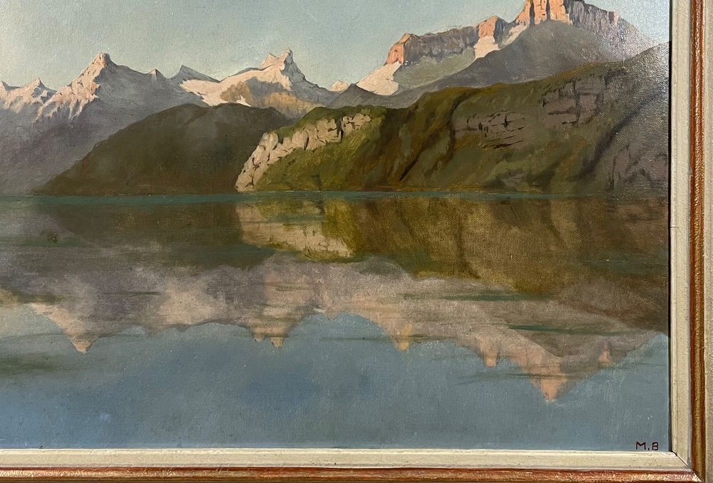 Max Burgmeier (1881-1947) grosses Gemälde - Berg Anblick (Gebraucht) in ...