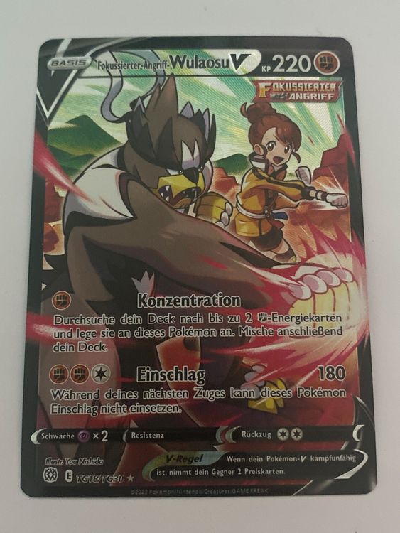 Pokemonkarte Wulaosu V (Neu (gemäss Beschreibung)) in für CHF 8 – mit ...