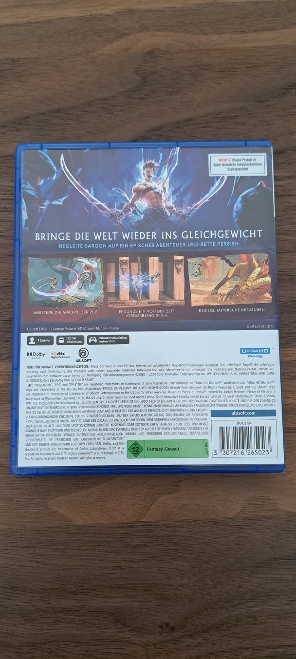 Prince of Persia: The Lost Crown - PS5 (Gebraucht) in Oberriet SG für CHF 11 – mit Lieferung auf ...
