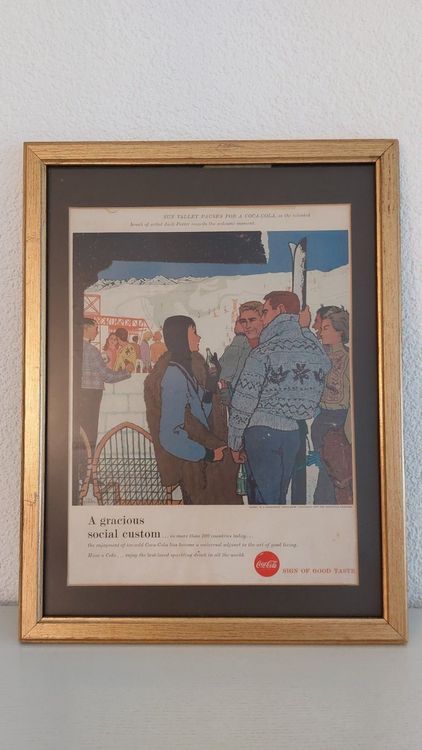 Werbebild Coca Cola von 1957 (Gebraucht) in Zürich für CHF 19 – nur ...