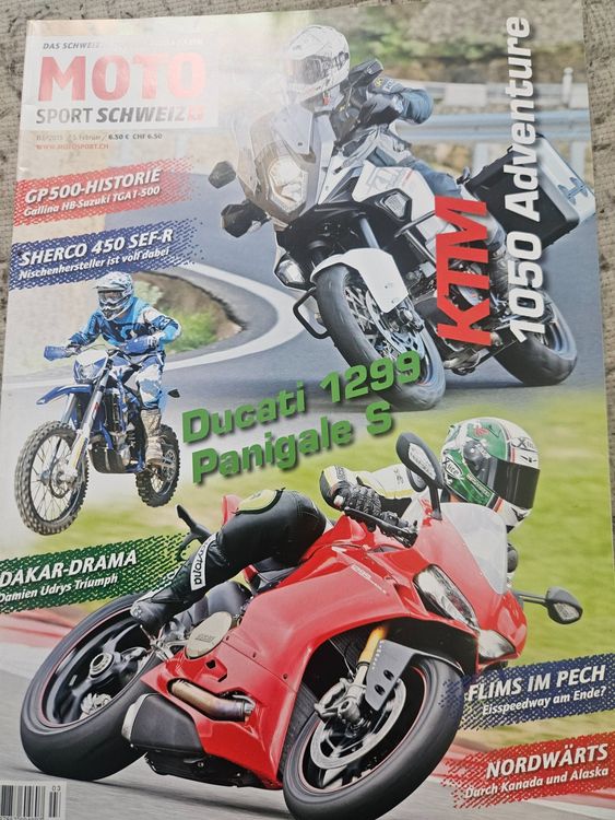 Moto Sport Schweiz 3/15 KTM 1050 Ducati 1299 S Sherco 450 xx (Gebraucht ...