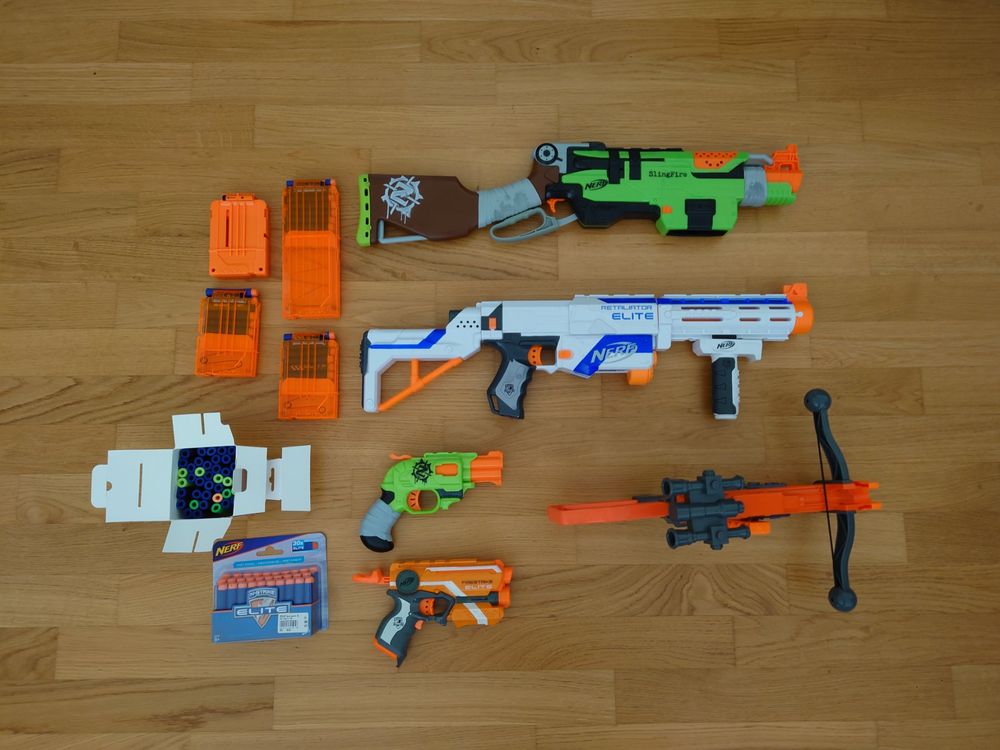 Nerfgun Sammlung zu verkaufen (5 Waffen inkl. 85 Schuss) | Kaufen auf ...