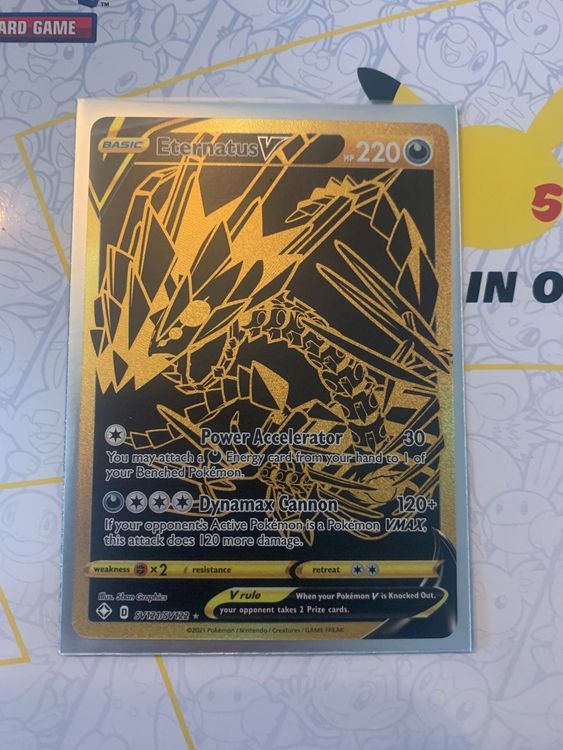 Eternatus V Gold Karte Pokemon (Neu (gemäss Beschreibung)) in ...