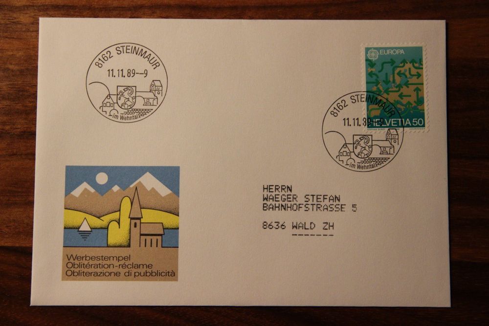 Schweiz 1989 - 8162 Steinmaur | Kaufen auf Ricardo