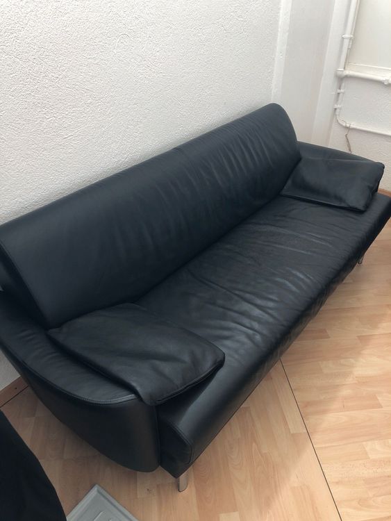 Design Leder Sofa 2er & 3er (Gebraucht) in Zwingen für CHF 2 – mit Lieferung auf Ricardo kaufen