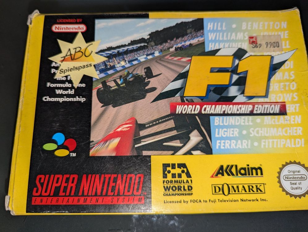 F1 World Championship Edition - Super Nintendo (Gebraucht) in Seseglio ...