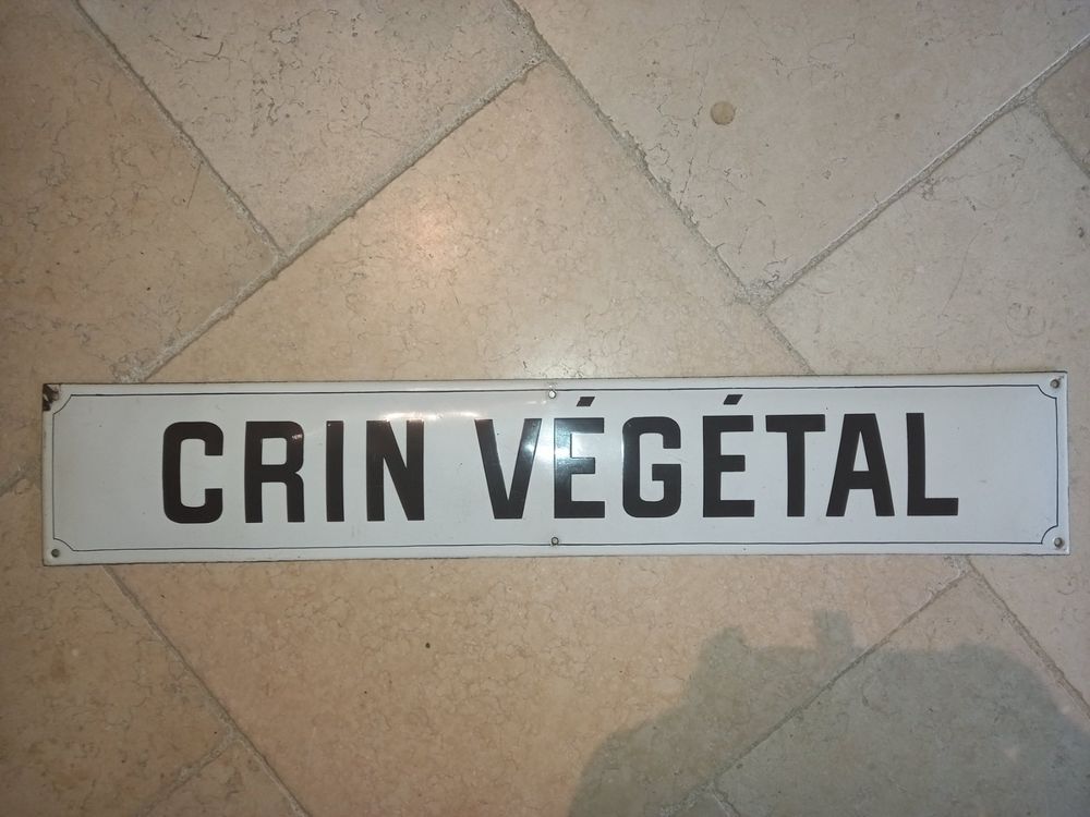 Ancienne plaque émaillée "CRIN VEGETAL" | Kaufen auf Ricardo