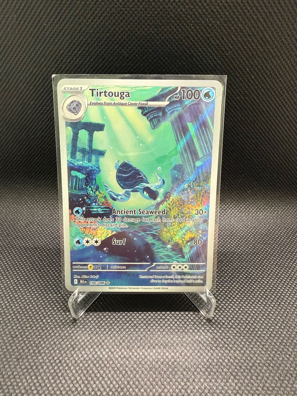 Pokemon Black Bolt - Tirtouga Illustration Rare 106/086 (Gebraucht) in ...