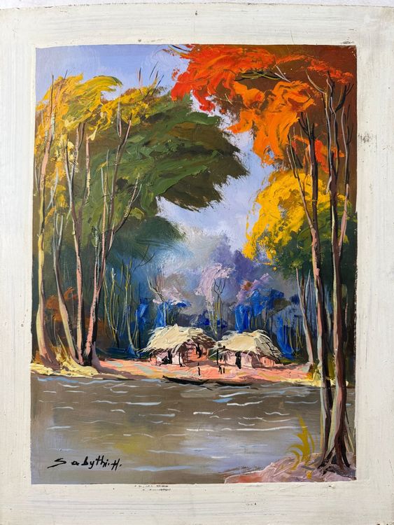 Landschaft Gemälde Signiert Sabithi.H (Gebraucht) in Neuhausen am Rheinfall für CHF 10 – mit ...