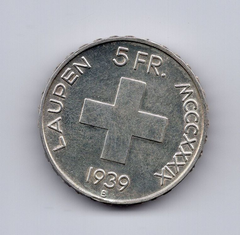 (1582) 5 Franken 1939 Laupen vz (Gebraucht) in Rüthi (Rheintal) für CHF 101 – mit Lieferung auf ...