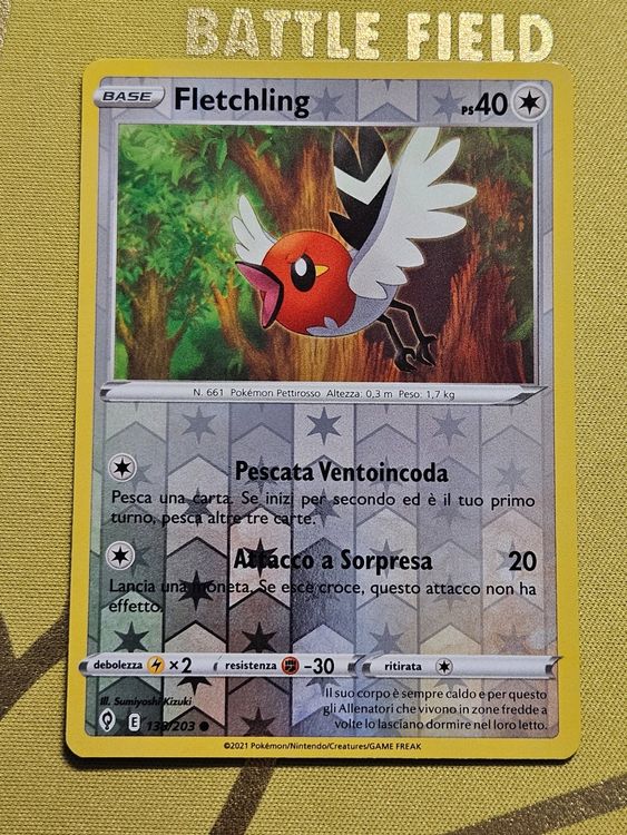 Evolving Skies - Fletchling 138/203 IT (Gebraucht) in Bellinzona für ...