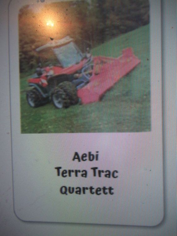 Aebi TerraTrac 32 Karten Quartett (Neu und originalverpackt) in Herznach für CHF 30 – mit ...