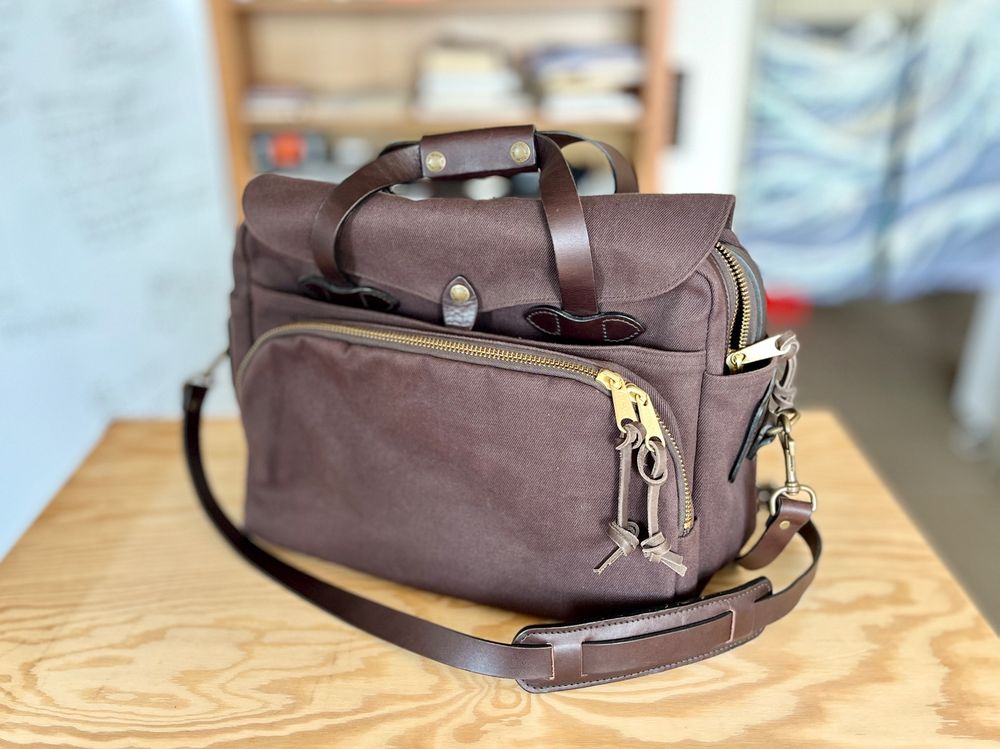 Filson Rugged Twill Padded Computer Bag - Brown Tasche (Neu (gemäss ...