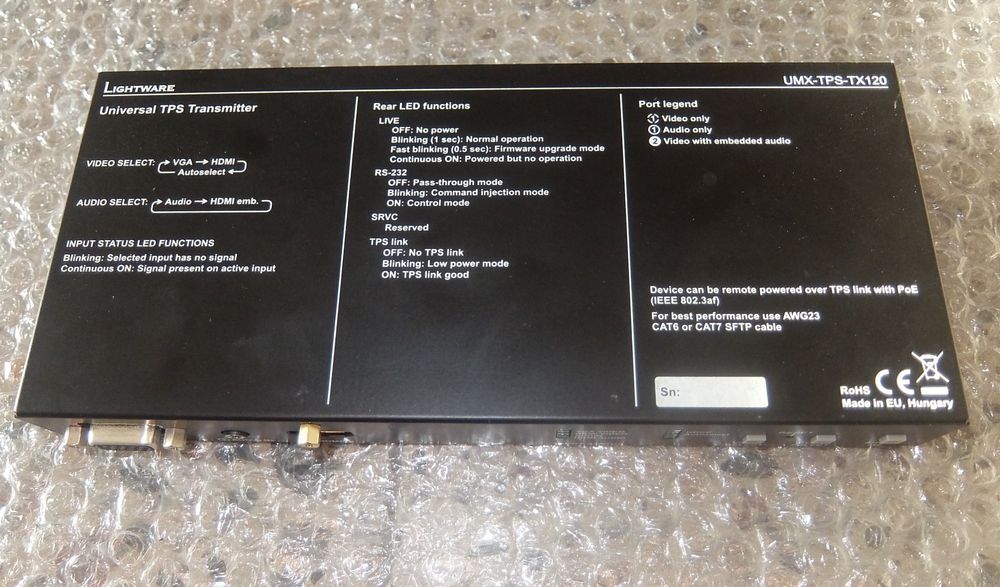 Lightware TPS Long Distance Receiver & Transmitter (Gebraucht) in Basel ...