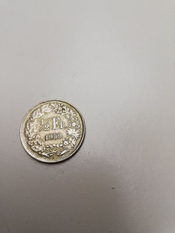 2 Silbermünzen 1/2 Franken 1959 und 1966 | Kaufen auf Ricardo