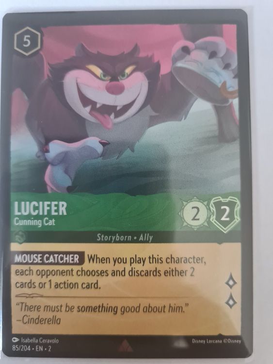 Lorcana, Lucifer - Cunning Cat, 085/204-EN-2 FOIL (Neu (gemäss ...