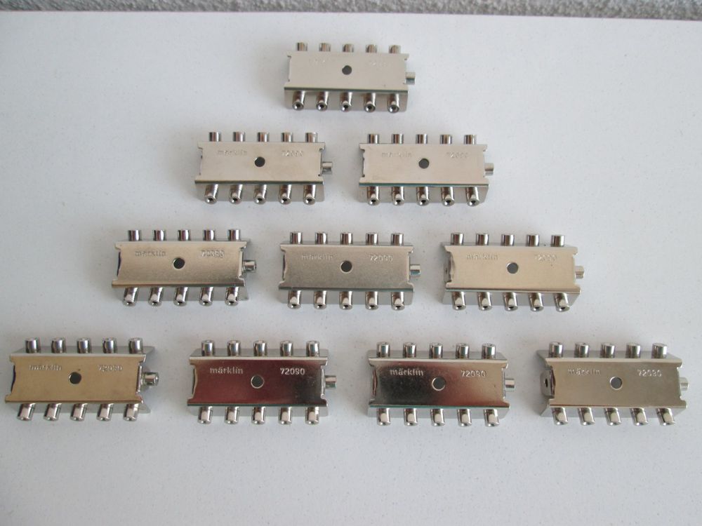 Märklin 72090 H0 AC 10 x Verteilerplatte für 11 Stecker (Gebraucht) in ...