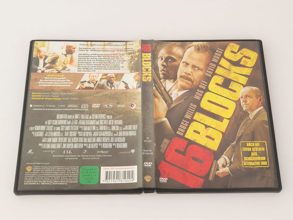 BRUCE WILLIS 16 Blocks DVD (Gebraucht) in Wangen b. Olten für CHF 1 – mit Lieferung auf Ricardo ...