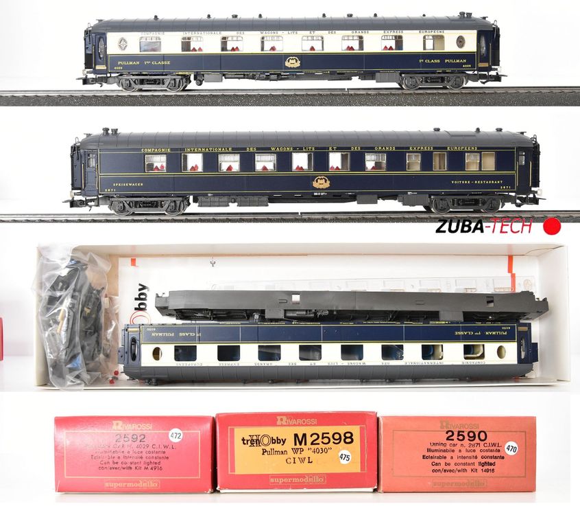 Rivarossi 3x Pullman-Personenwagen CIWL H0 GS mit OVP (Gebraucht) in St. Gallen für CHF 72 – mit ...