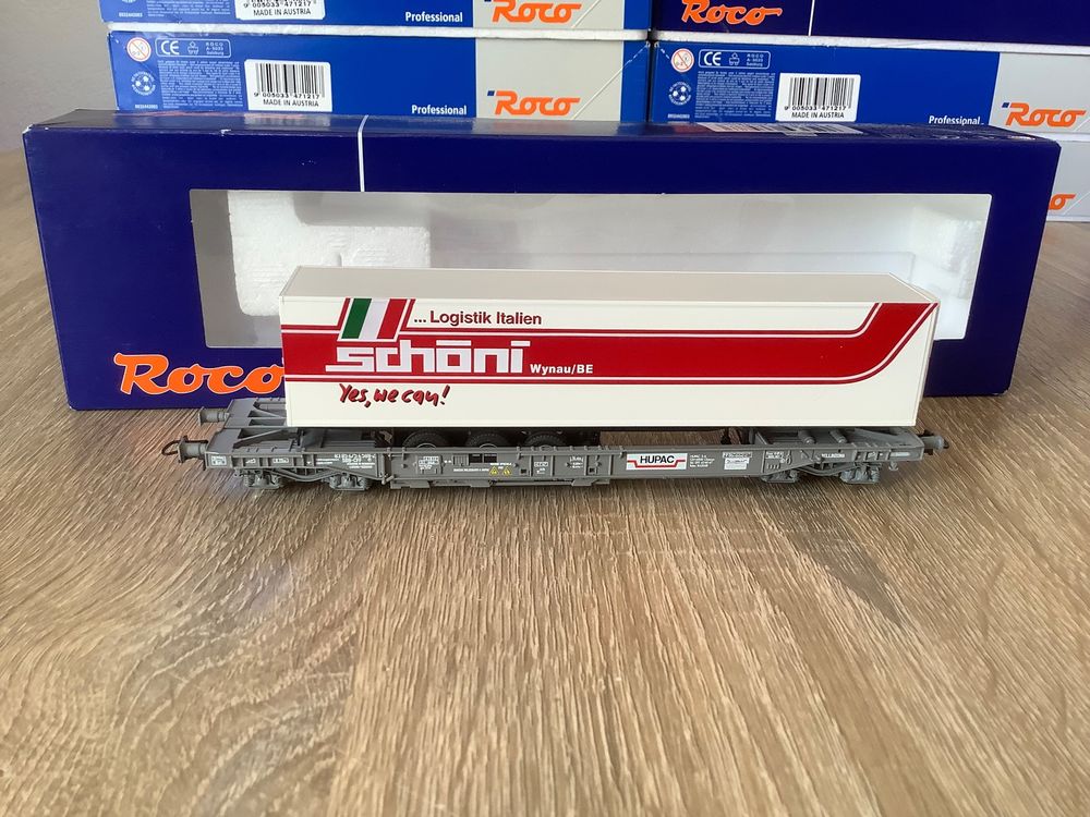 Roco 66588: SBB Hupac Taschenwagen Schöni, GS (Gebraucht) in Bossonnens ...