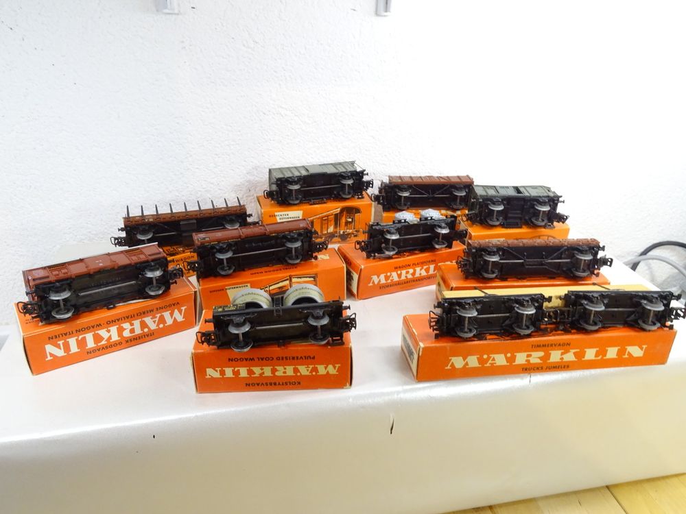 Märklin 310/311/312/313 Güterwagen, Rote OVP, H0,WS/AC,OVP (Gebraucht ...