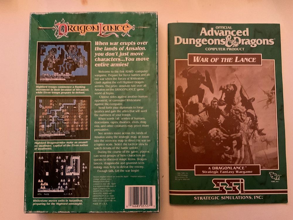 Jeu Advanced Dungeons & Dragons Commodore 64 très rare!!! (Gebraucht ...