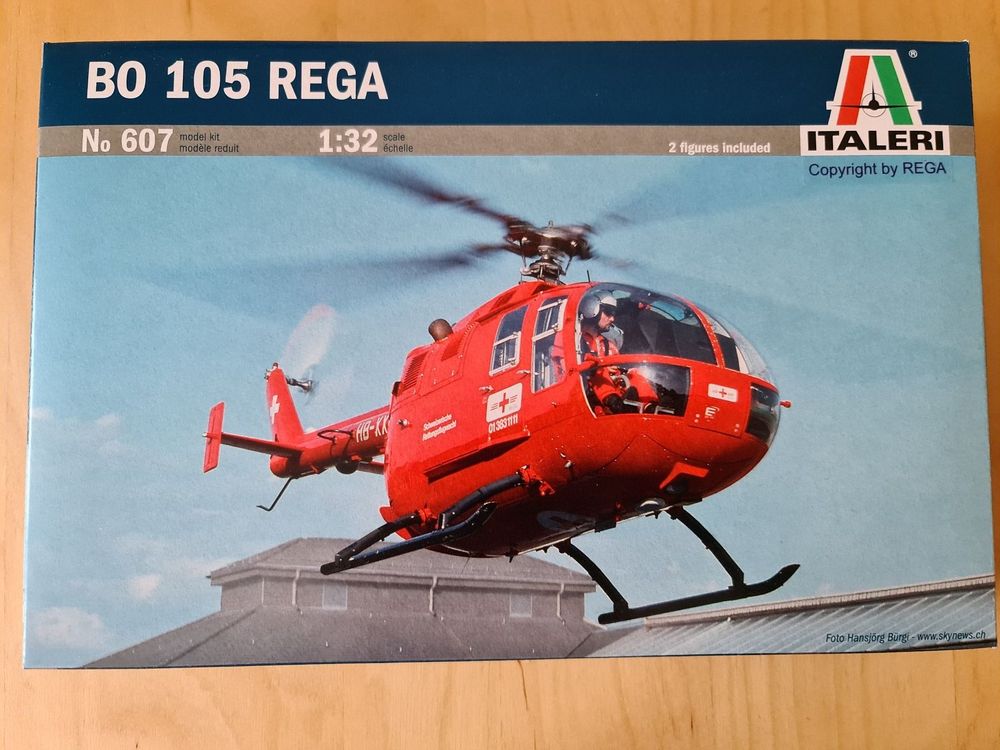 Italeri 607 - BO 105 REGA (Neu und originalverpackt) in Matten b ...