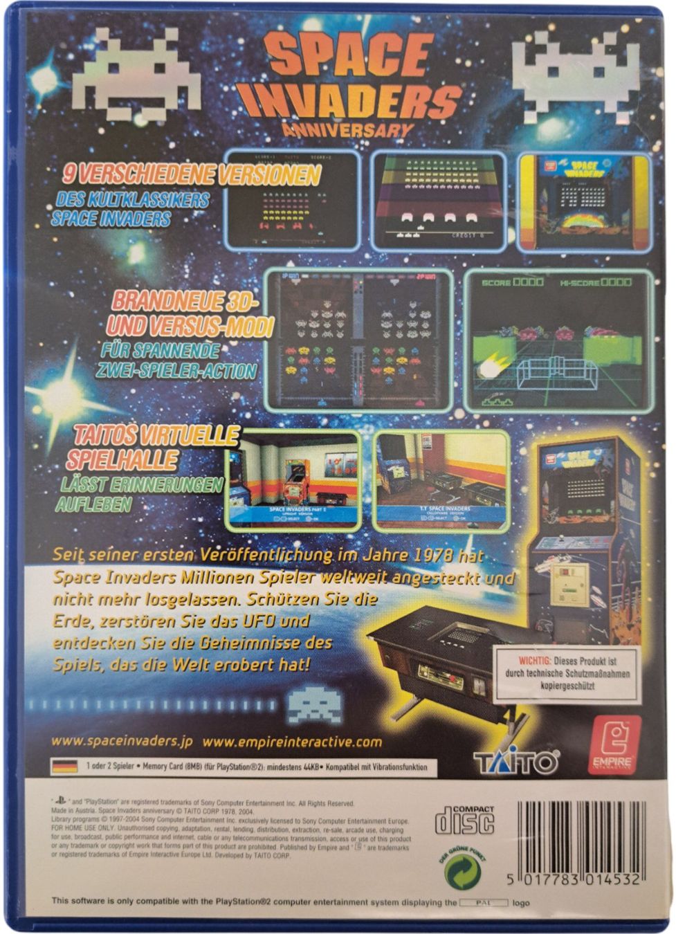 Space Invaders Anniversary Deutsch (Playstation 2/PS2) (Gebraucht) in Balgach für CHF 8.5 – mit ...