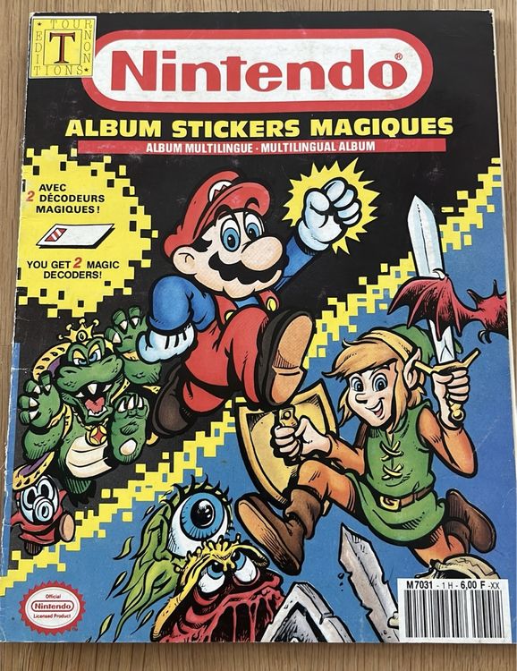 Album Collector Nintendo Stickers (Mario Bross, Zelda, etc) (Gebraucht ...