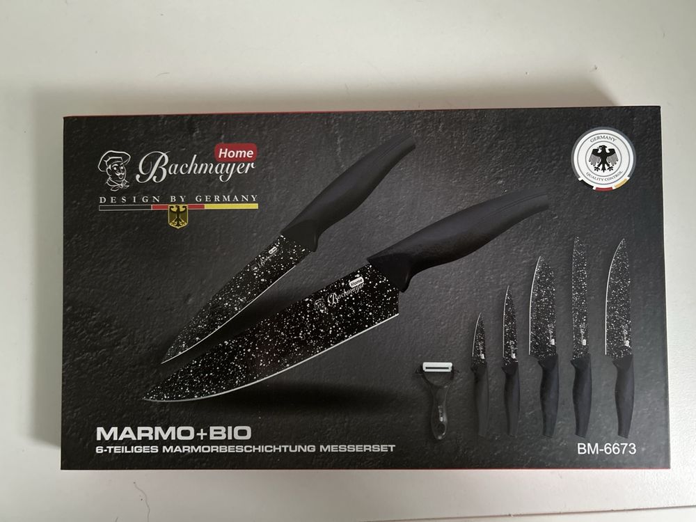 Neues Bachmayer Messerset, 6-teilig, Marmorbeschichtung (Neu (gemäss ...