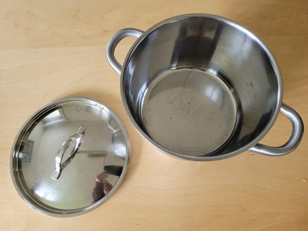 Topf Pfanne (4.5 Liter 22cm Durchmesser) Ikea 365+ Edelstahl | Kaufen ...