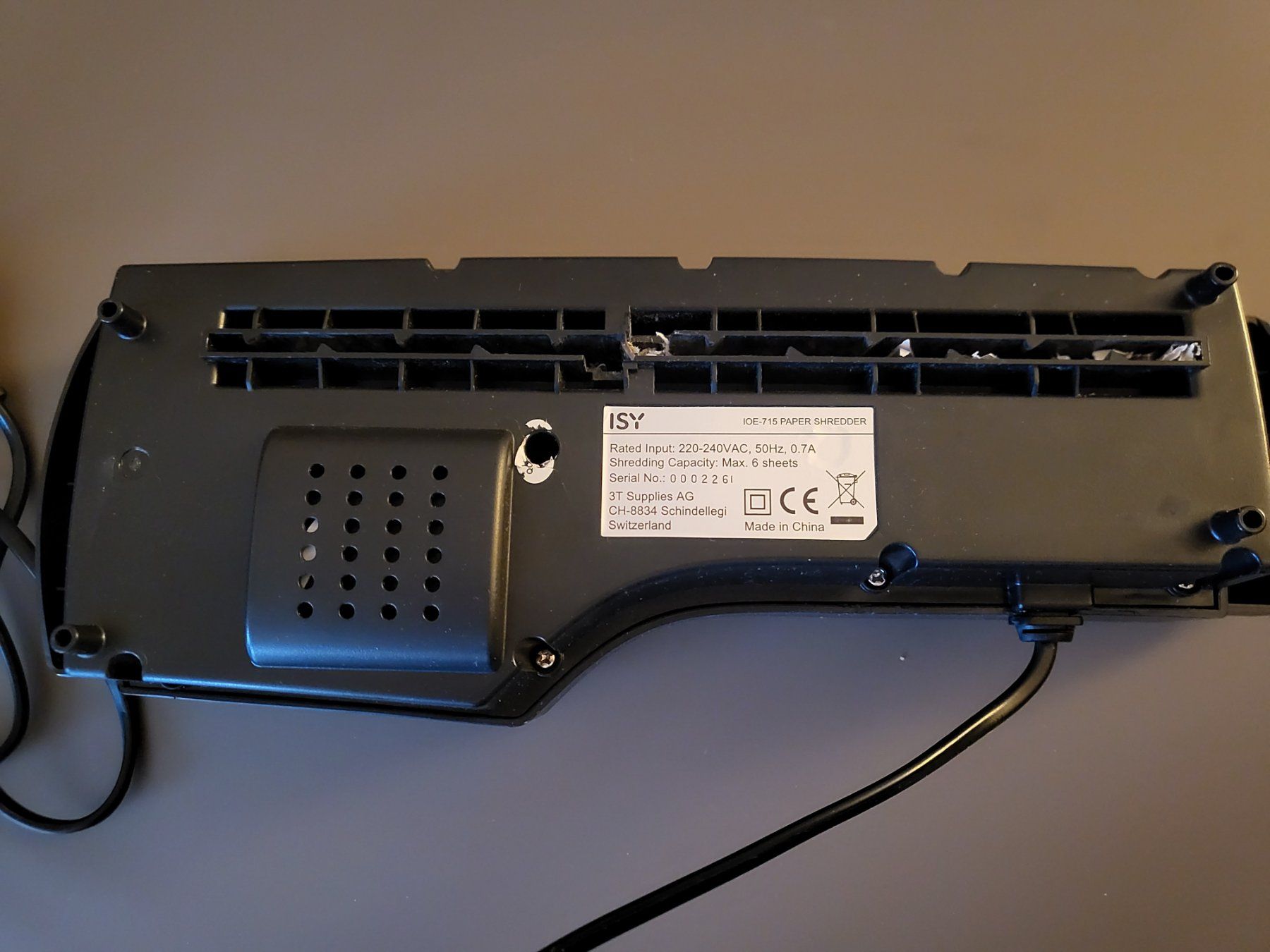 Aktenvernichter ISY IOE-715,Top Zustand,wenig benutzt! (Gebraucht) in ...