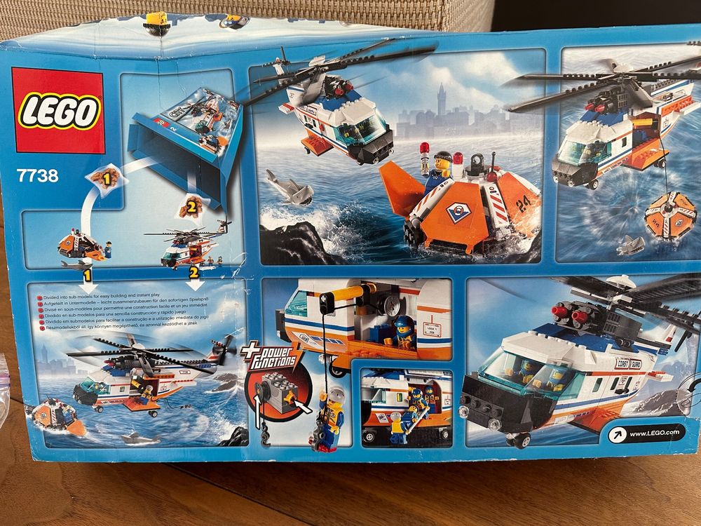 Lego City 7738&7739 Coast Guard Ship, Helicopter and Base (Gebraucht ...