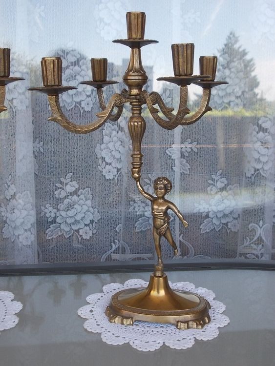 40 cm Figuren Messing Kerzenständer 40er/50er Jahre 3130 gr. (Gebraucht) in Ostermundigen für ...