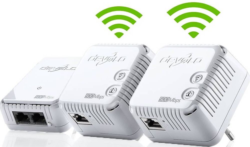devolo dLAN 500 WiFi Network Kit: 3x Powerline Steckdosen Ad (Gebraucht ...