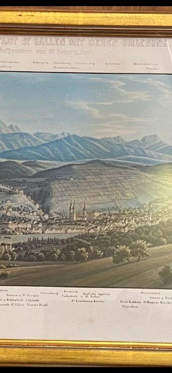 Bild Anicht der Stadt St.Gallen mit deren Ungebung | Kaufen auf Ricardo