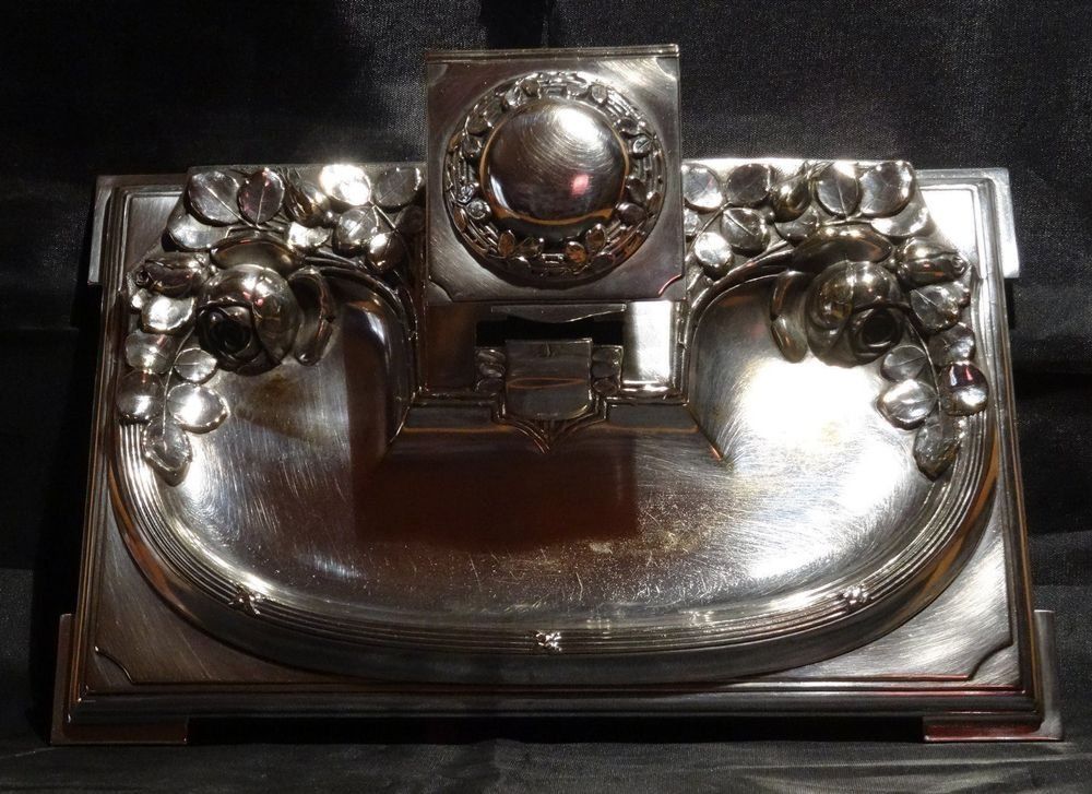 Encrier Art Nouveau – EPBM & cristal, début XXe siècle ! (Gebraucht) in ...