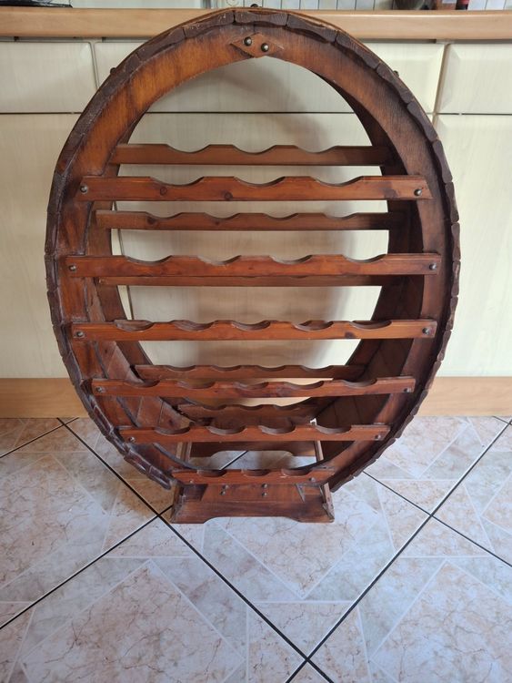 Vintage tonneau en bois rangement pour 24 bouteilles (D'occasion) à ...