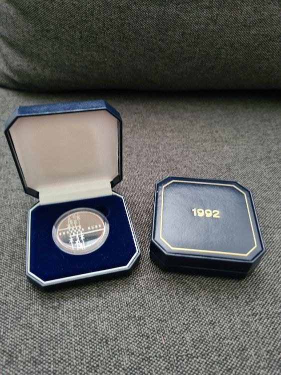 20 Fr. Sonder-Münze 1992 G. Kurz (Neu und originalverpackt) in Weinfelden für CHF 40 – mit ...