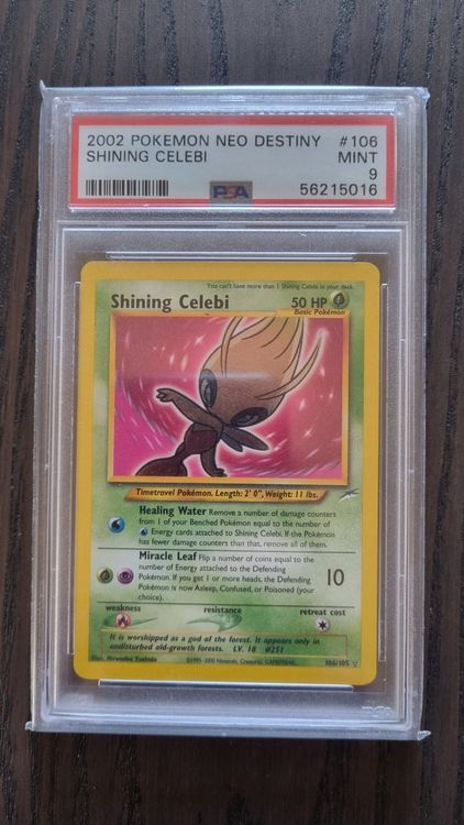 Shining Celebi Neo Destiny PSA 9 Graded (106) - English 2002 (Gebraucht ...