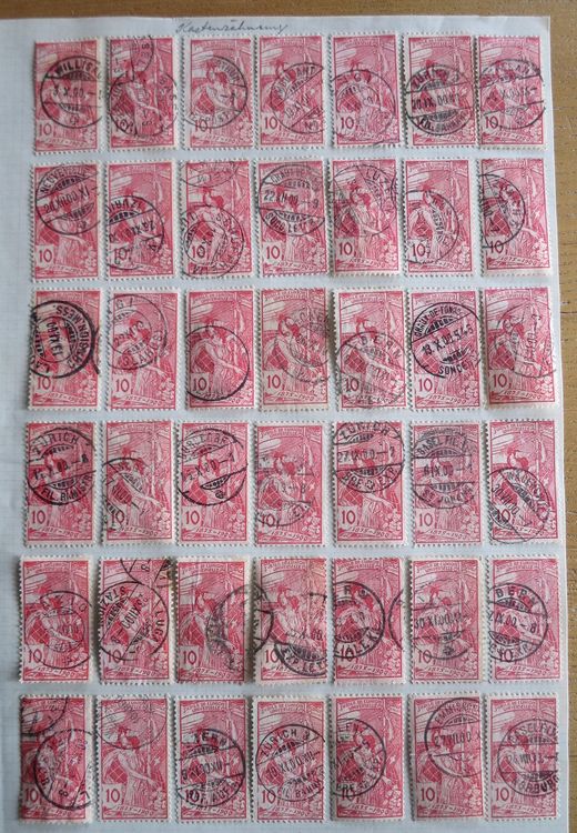 UPU 1900: 778B: 42 Stück mit teils Vollstempel, Plf. | Kaufen auf Ricardo