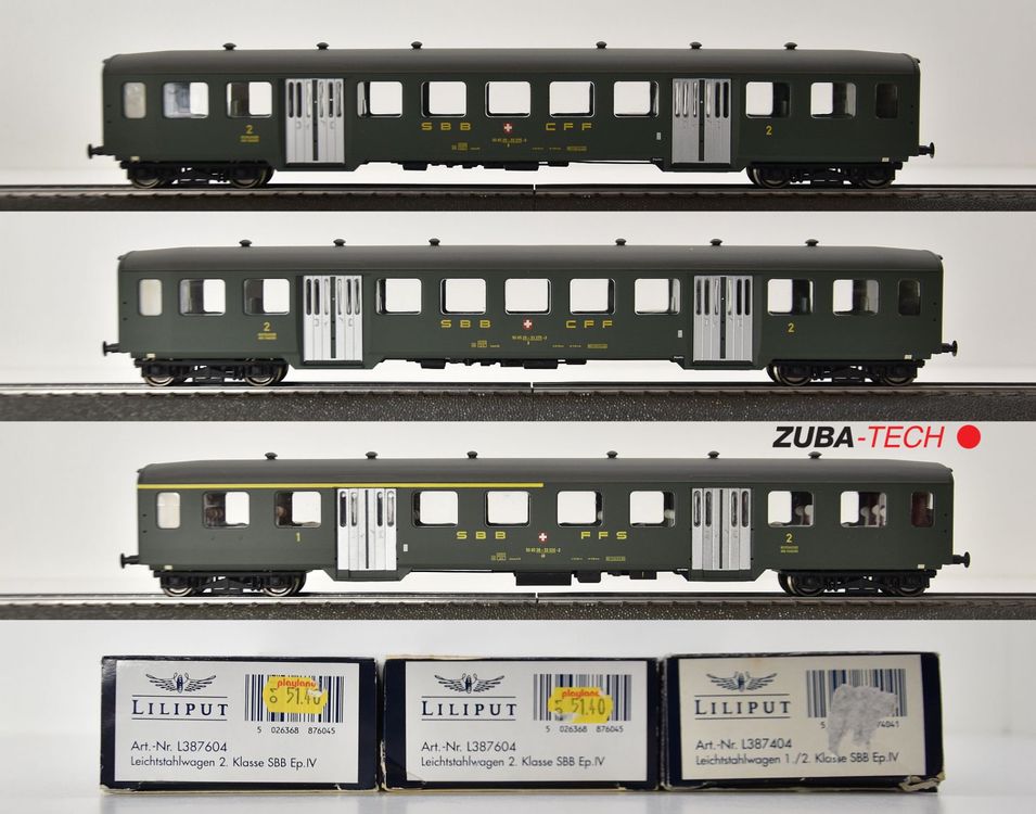 Liliput 3x Leichtstahlwagen SBB H0 GS mit OVP (Gebraucht) in St. Gallen für CHF 71 – mit ...