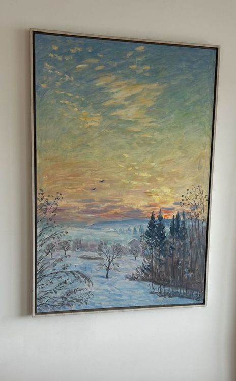 Winterlandschaft Ölgemälde signiert, 1979 gerahmt (Gebraucht) in Zollikon für CHF 400 – nur ...