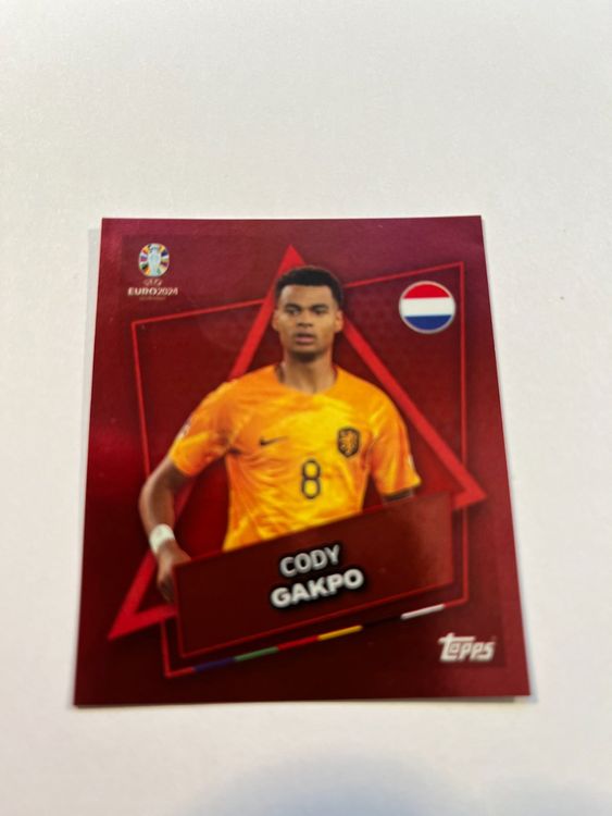 Topps Sticker NED SP Cody Gakpo ohne Unterschrift (Neu (gemäss ...