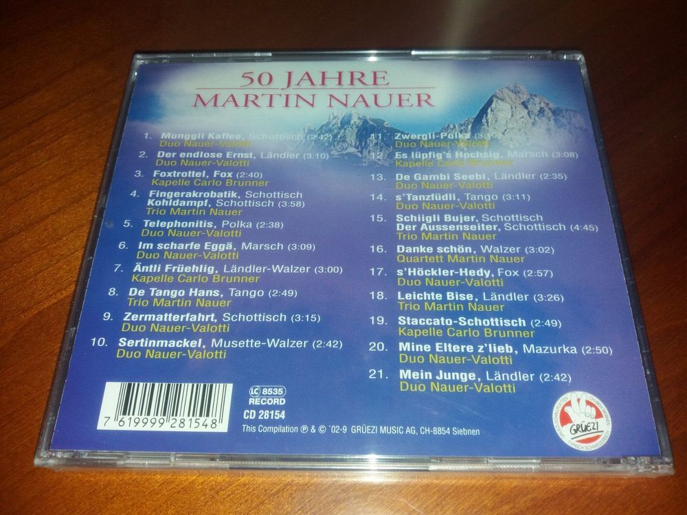 Martin Nauer - 50 Jahre, NEU & OVP, D12 (Neu und originalverpackt) in ...